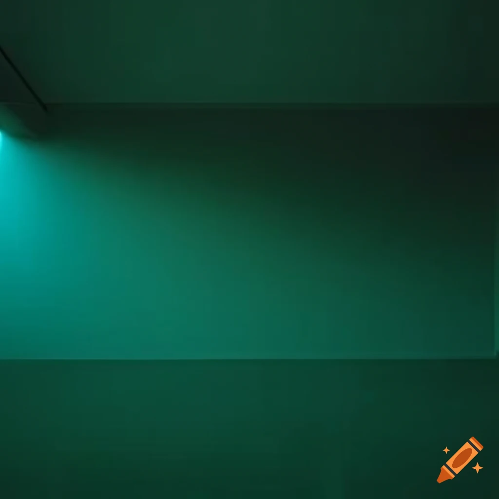 Empty room with liminal green space on Craiyon