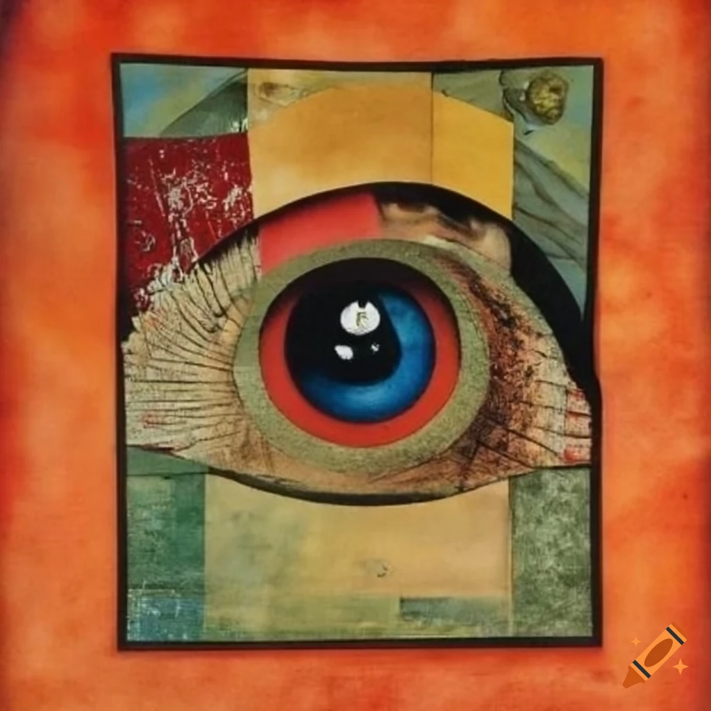 Collage art piece titled 'third eye' by max ernst on Craiyon