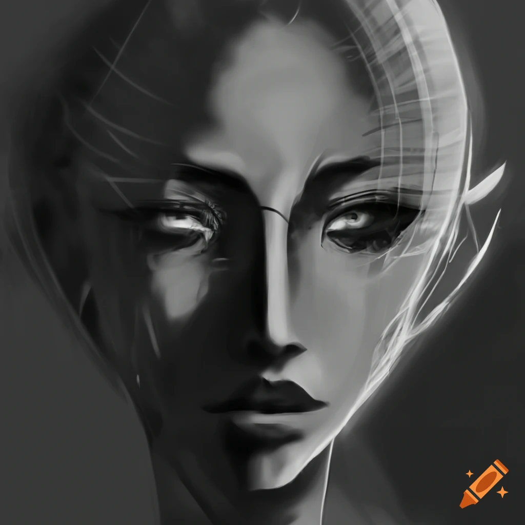 Two abstract distorted shapes on Craiyon