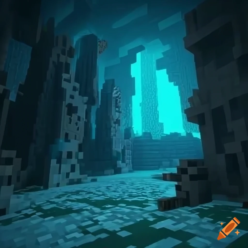 Massive lava cave in Minecraft from a cinematic and mysterious ...