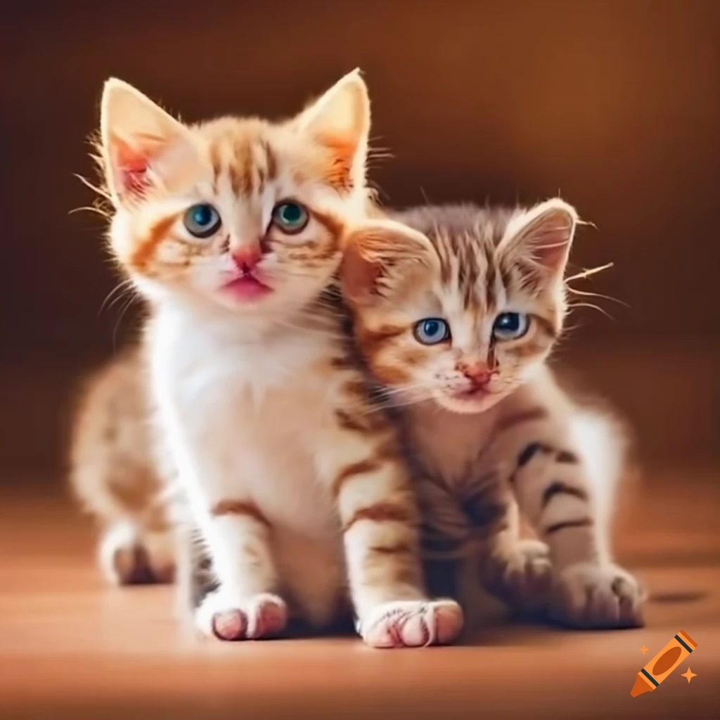 Playful kittens having fun at a school on Craiyon