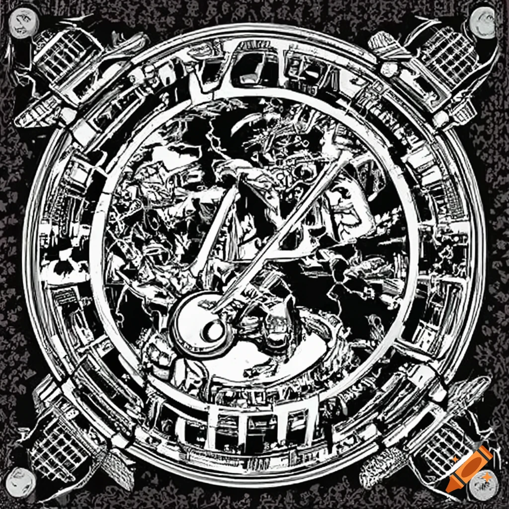 80s music album cover by 'Bone Machine' band on Craiyon