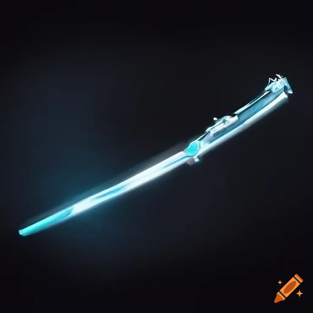 Futuristic design with katana, cybernetics, and technology on Craiyon