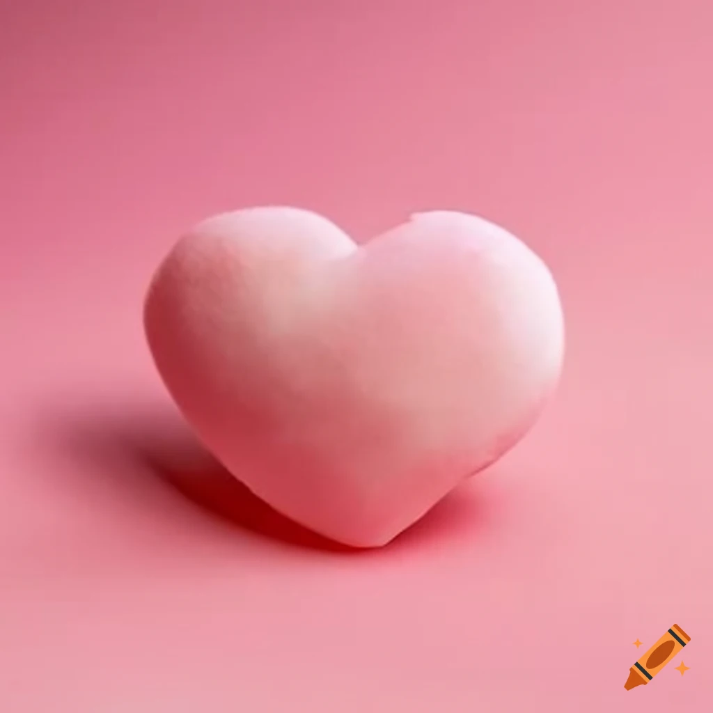 Pink heart-shaped mochi on Craiyon