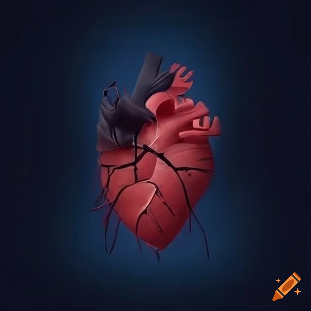 Minimalistic book cover design for 'His Broken Promises' with a heart ...