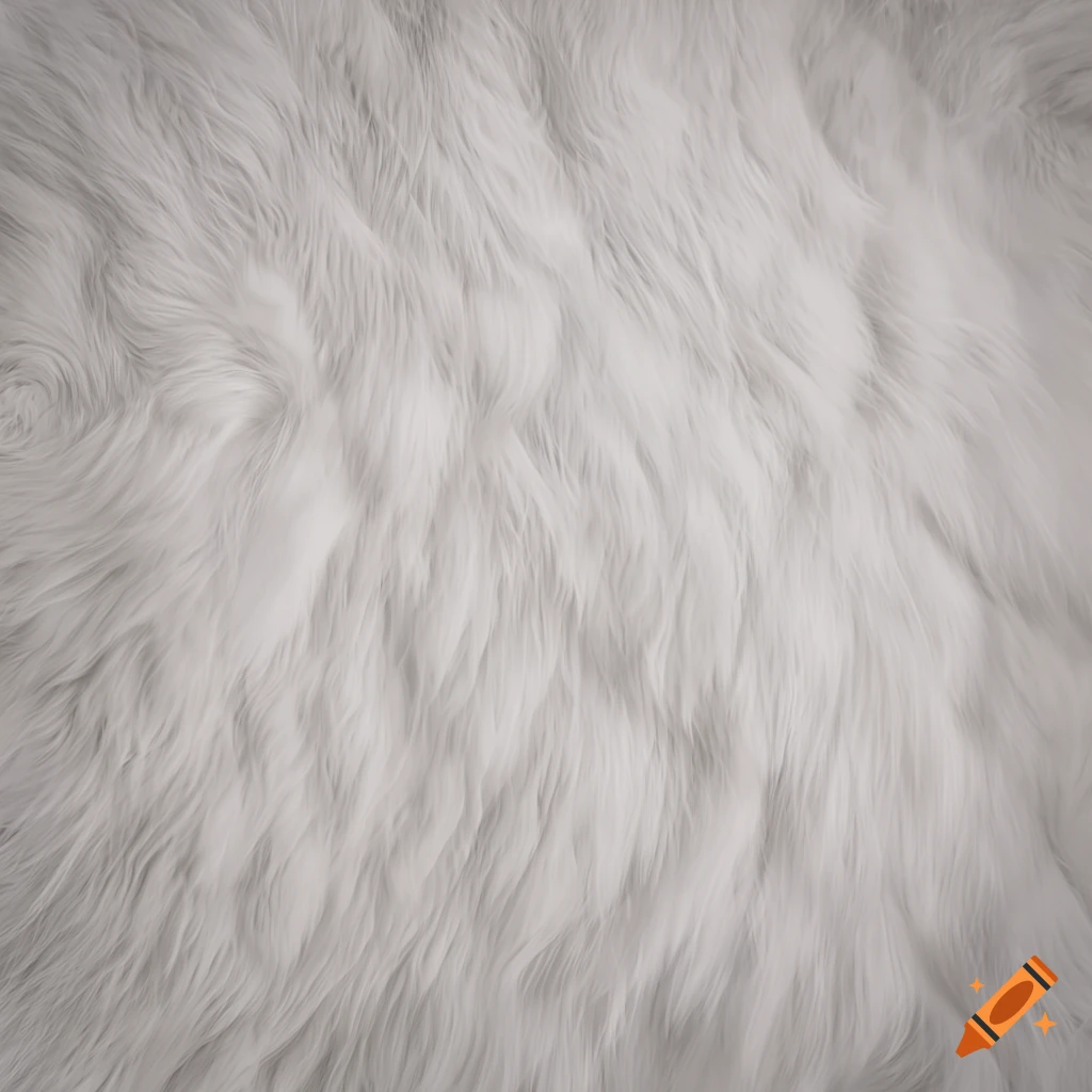 Fluffy white rug texture on Craiyon