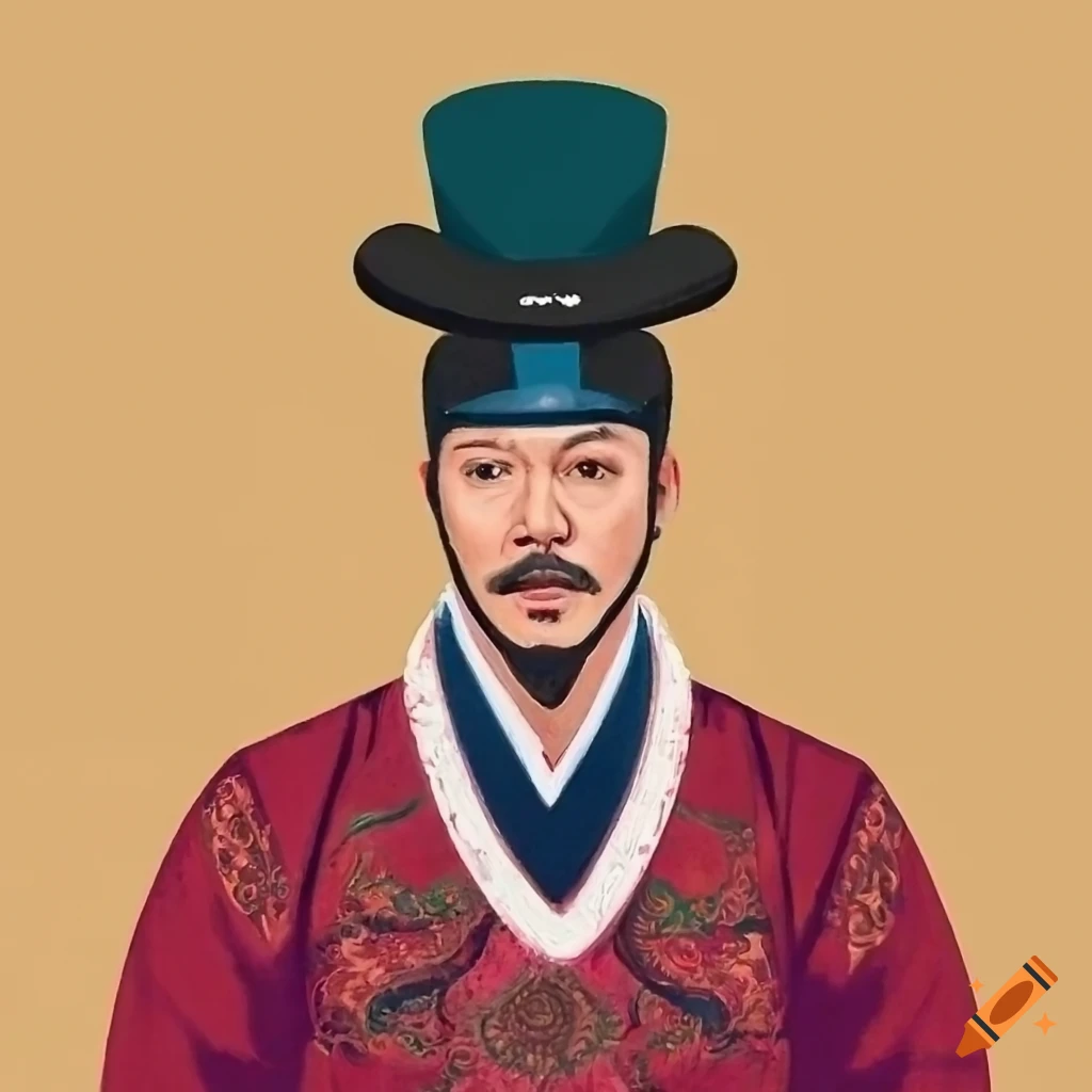 Yangban portrait from the joseon dynasty on Craiyon
