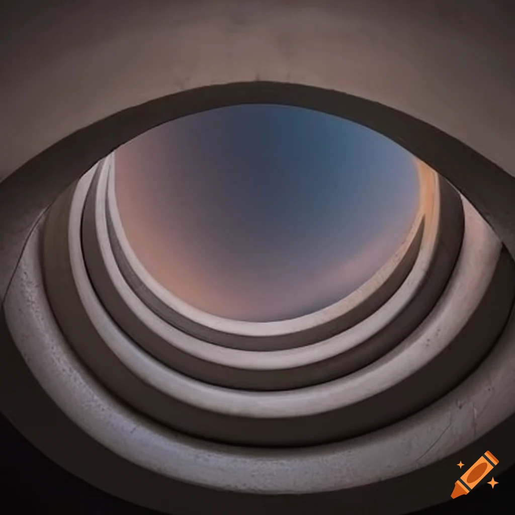 Suspended concrete ring structure on Craiyon