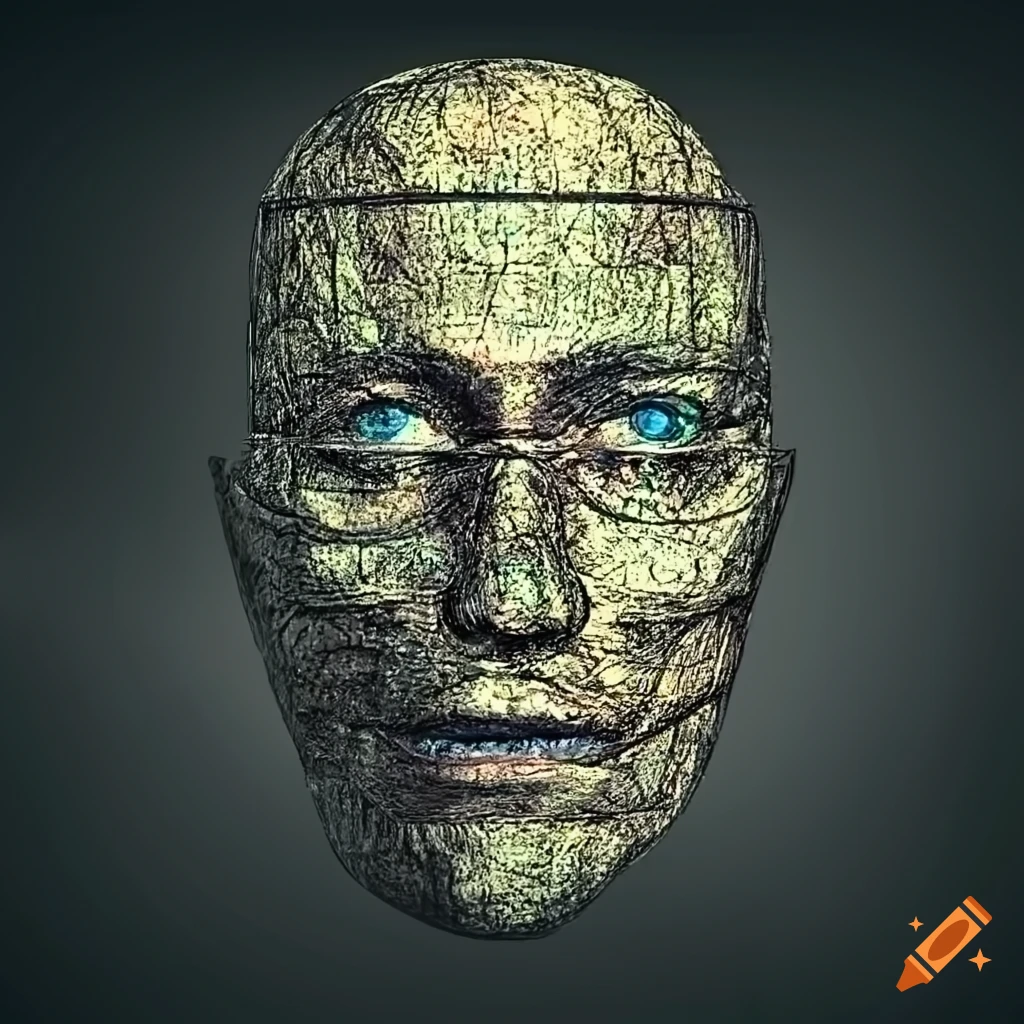 Abstract distorted image on Craiyon