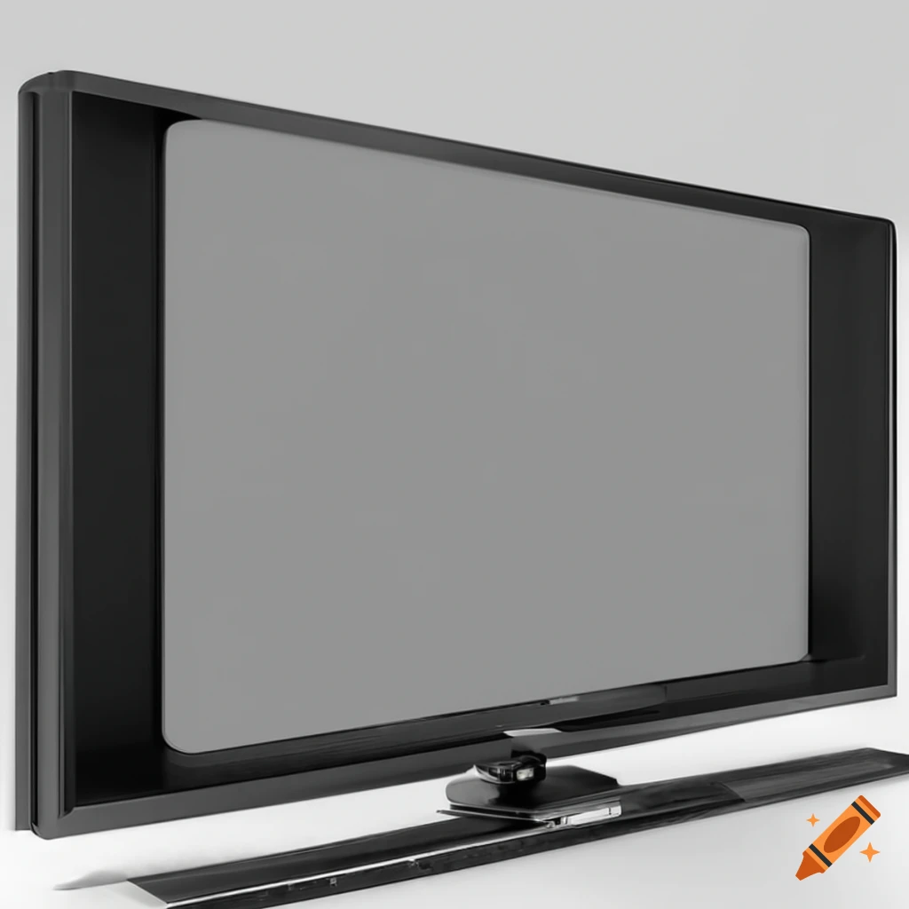 Modern high-definition flat screen tv with sleek design on Craiyon