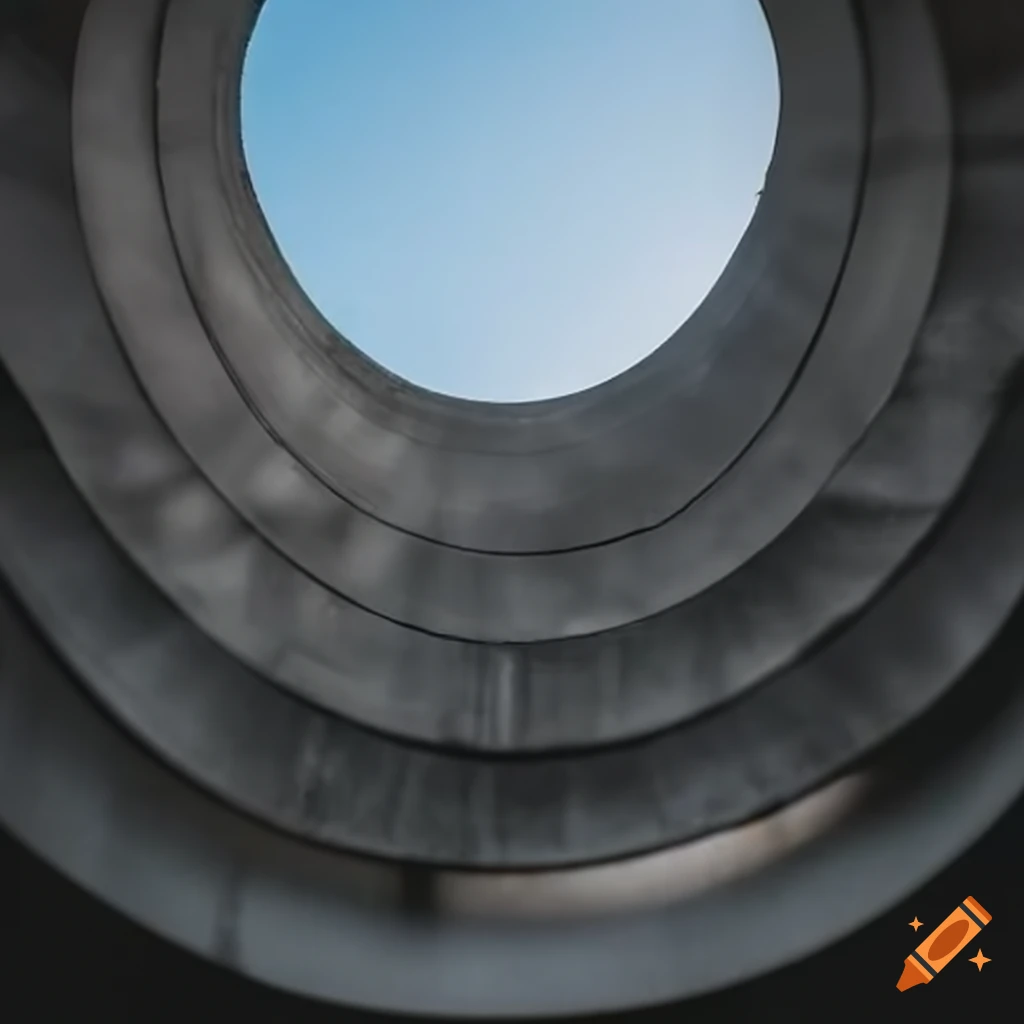 Suspended concrete ring structure on Craiyon