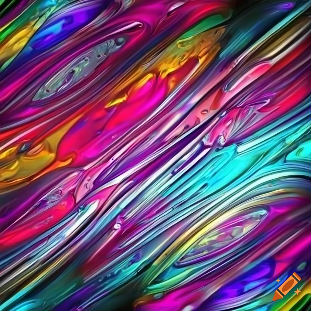 Abstract colorful metallic white background on Craiyon