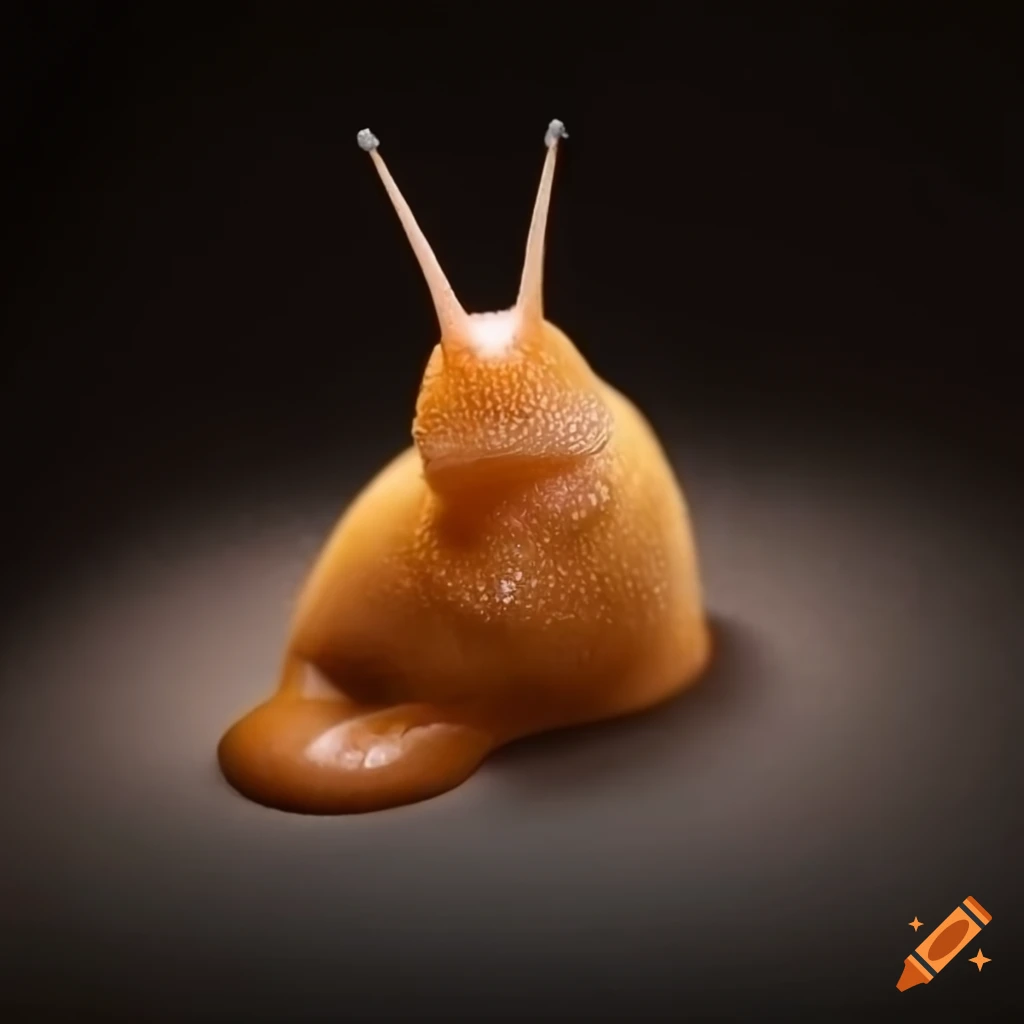 Hyperrealistic brown log made of slugs on Craiyon