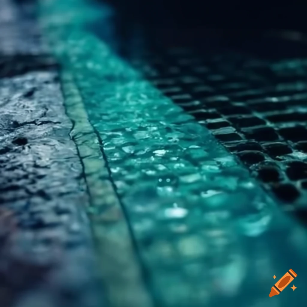 Glass road with view of caves underneath on Craiyon