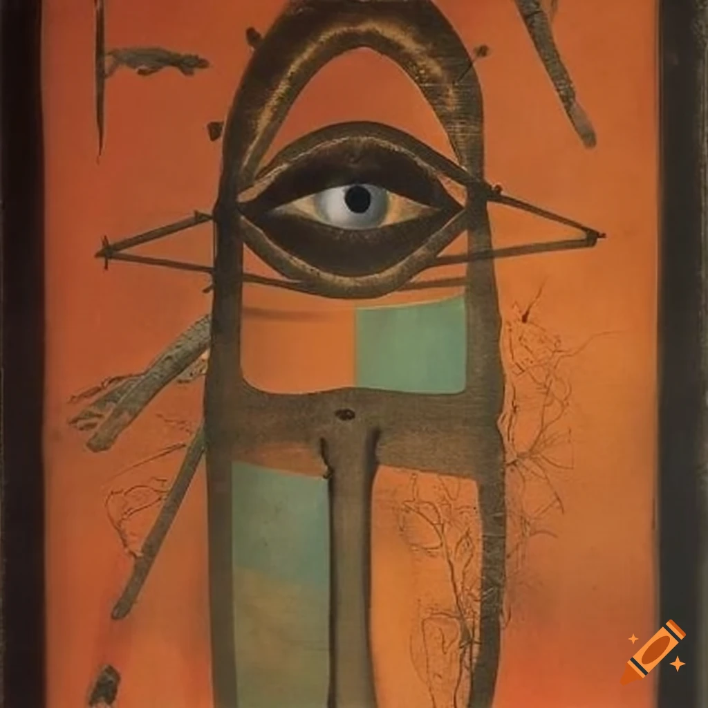 Collage art piece titled 'Third Eye' by Max Ernst on Craiyon