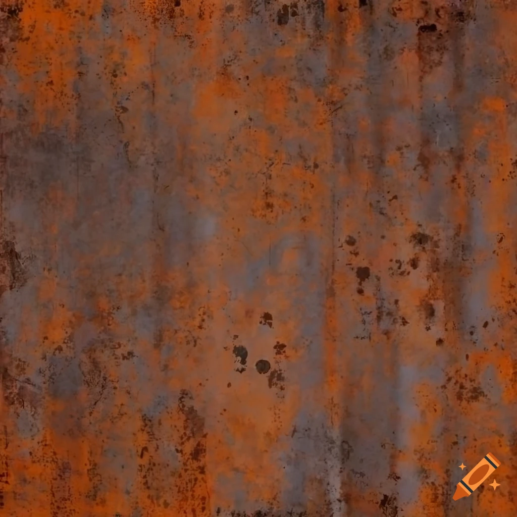 Rusted metal texture background in 2d on Craiyon