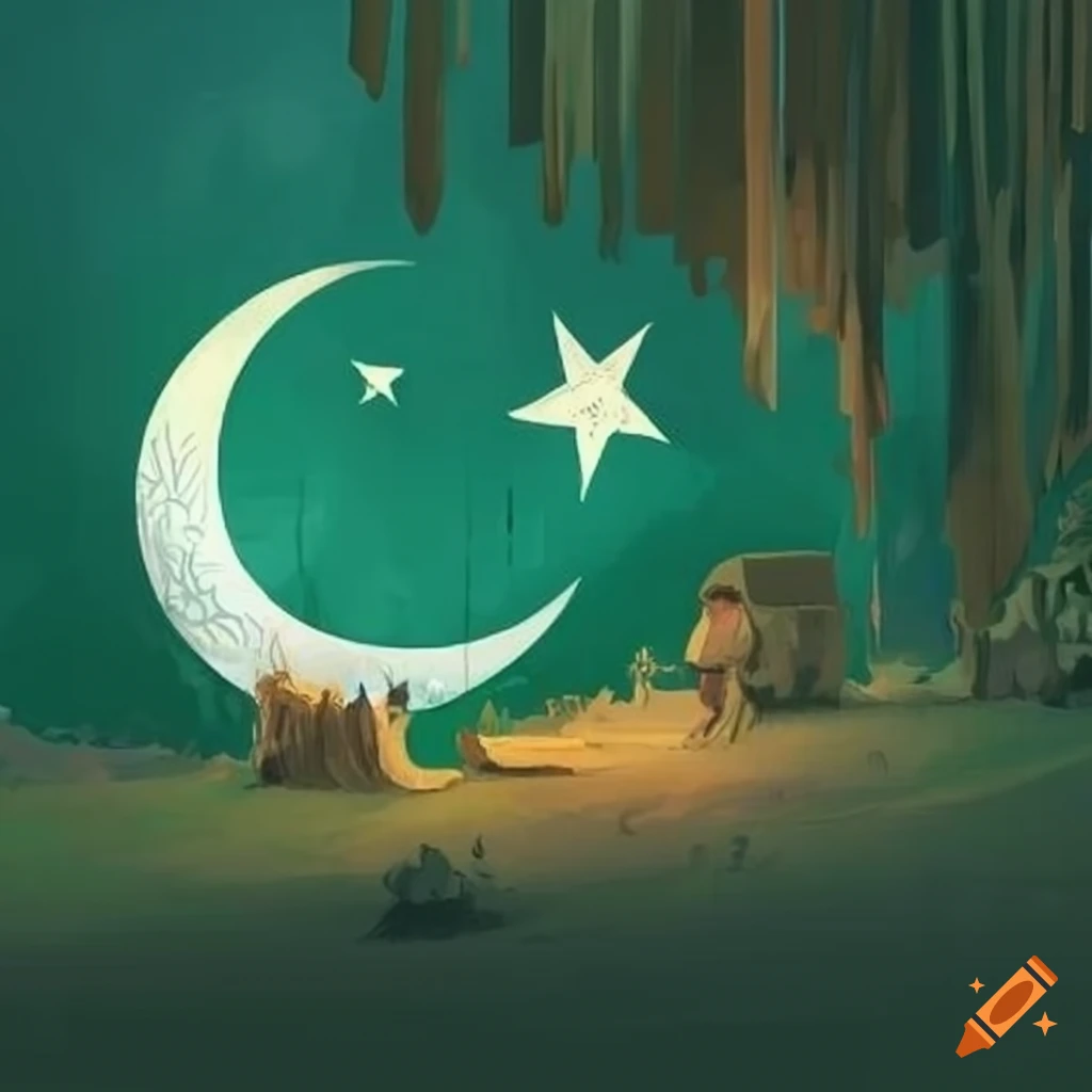 Illustration of 'peaceful pakistan' on Craiyon