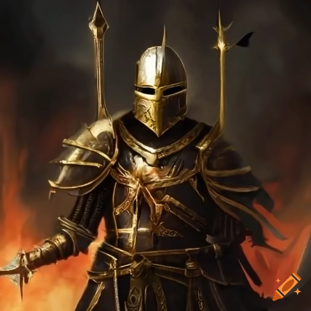 Legendary helm of the ancient knights order on Craiyon