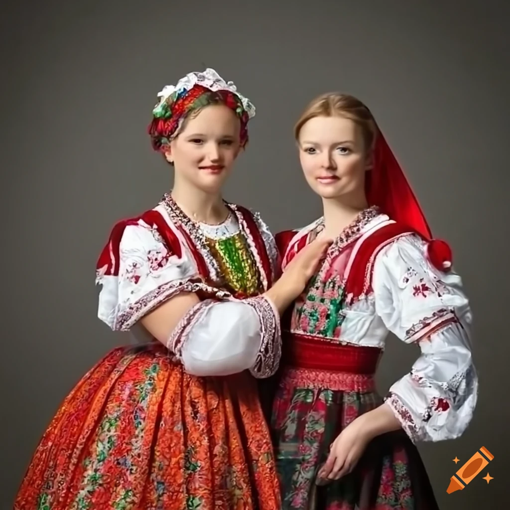 Czech traditional clothing on Craiyon