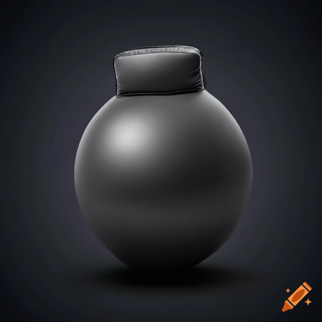 Black boxing glove on blank background on Craiyon