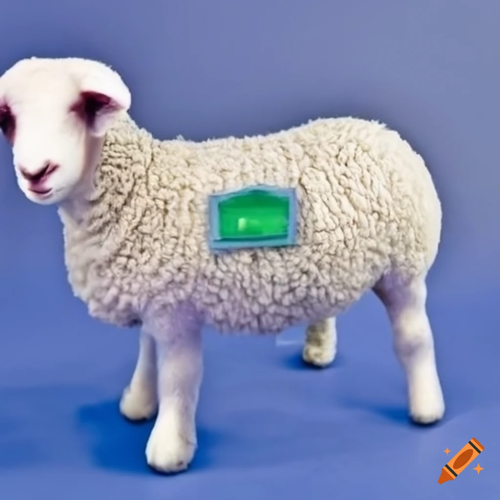 Blue liquid sheep on Craiyon