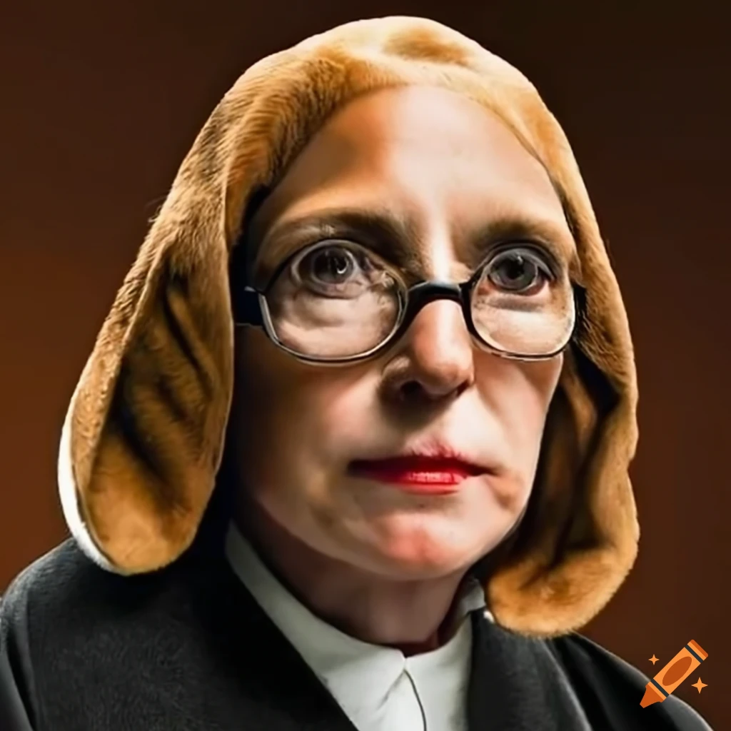 Legal beagle in a courtroom on Craiyon