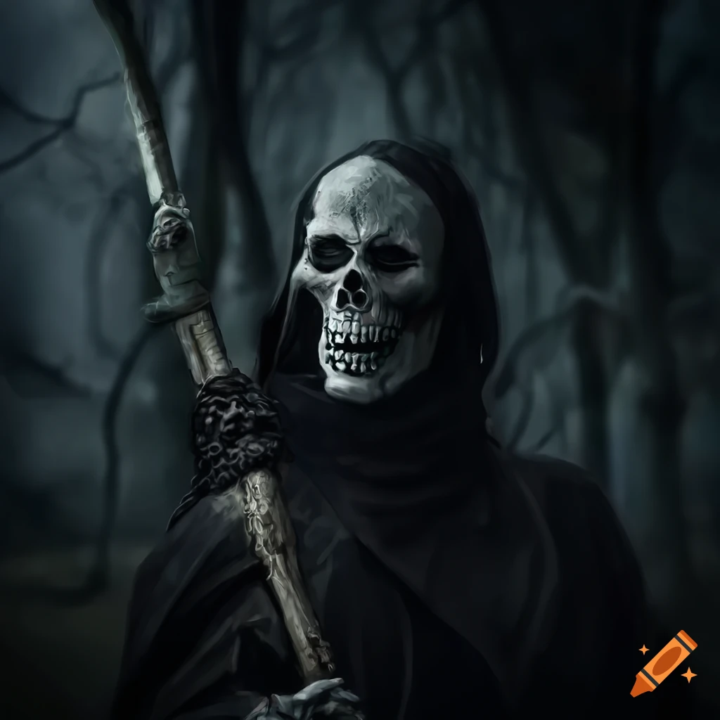 Dark fantasy skeleton warrior archer on Craiyon