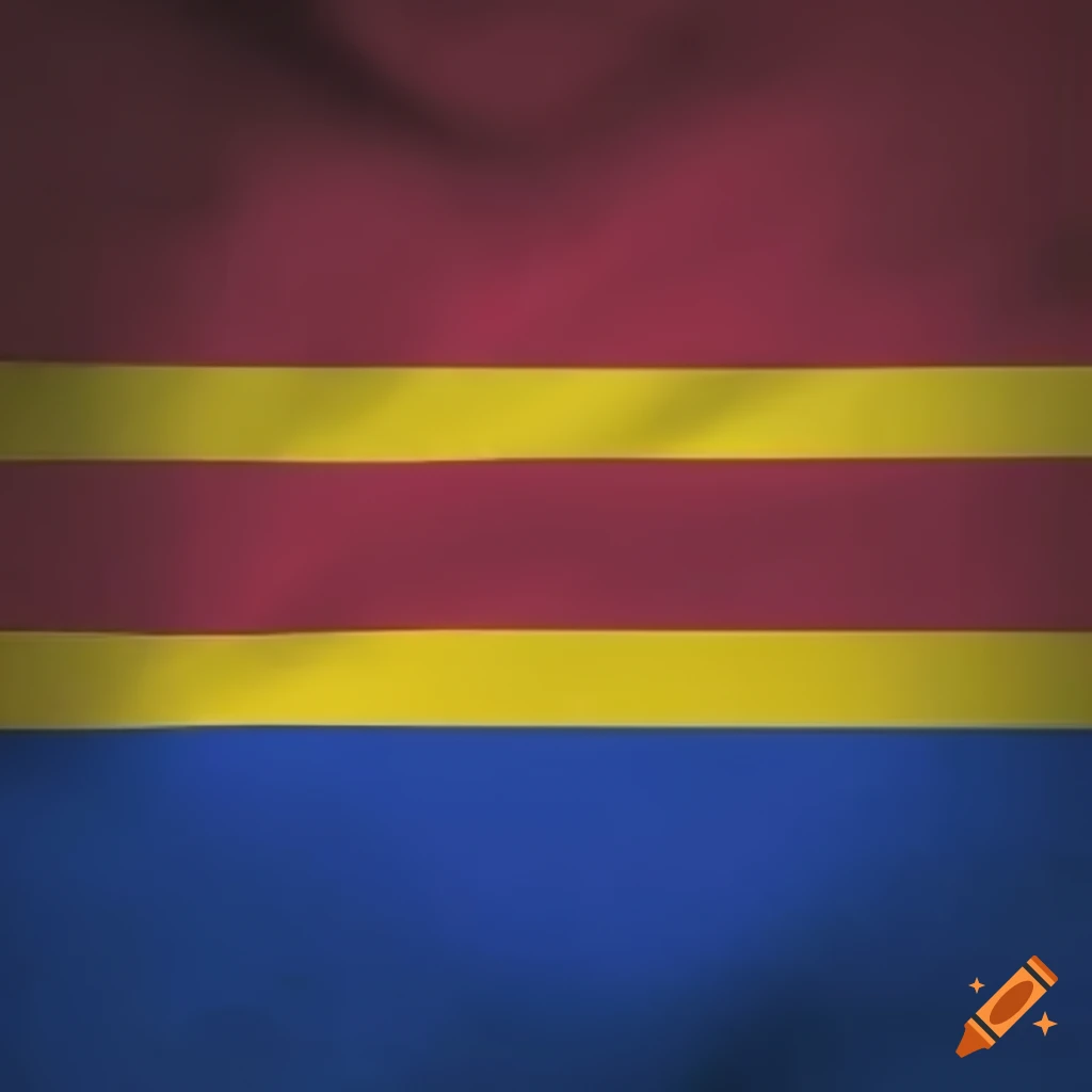 Flag of a fictional country with muted colors on Craiyon