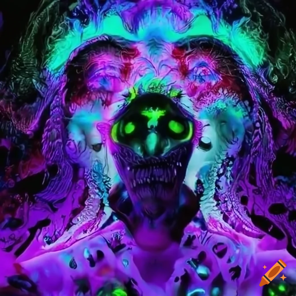 Eclectic colorful hyperpop esoteric nightmare eldritch mind-bending on ...