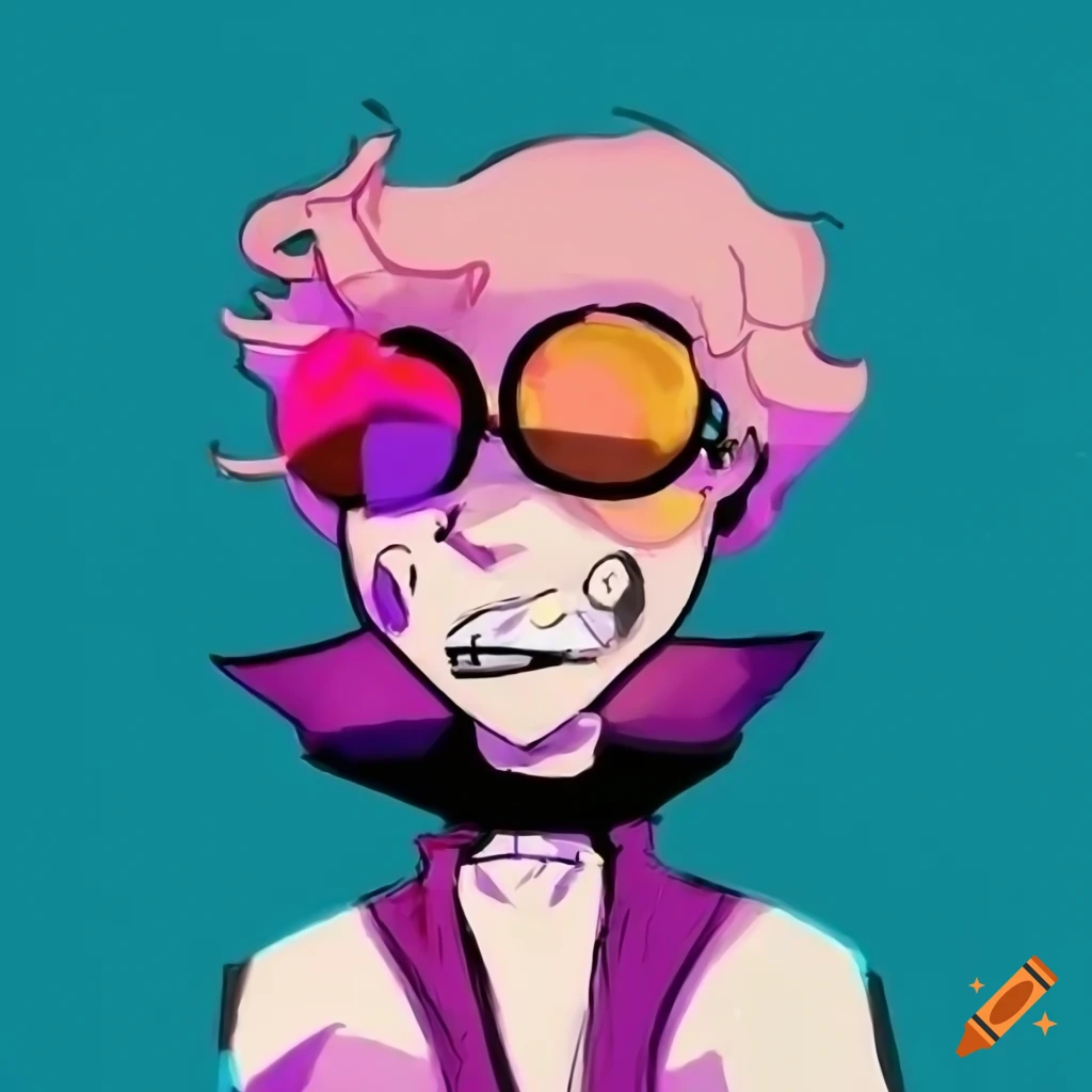 Humanized version of spamton on Craiyon