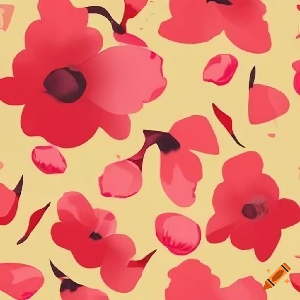 Simple prada ink stain flowers pattern by sam sandrin on Craiyon