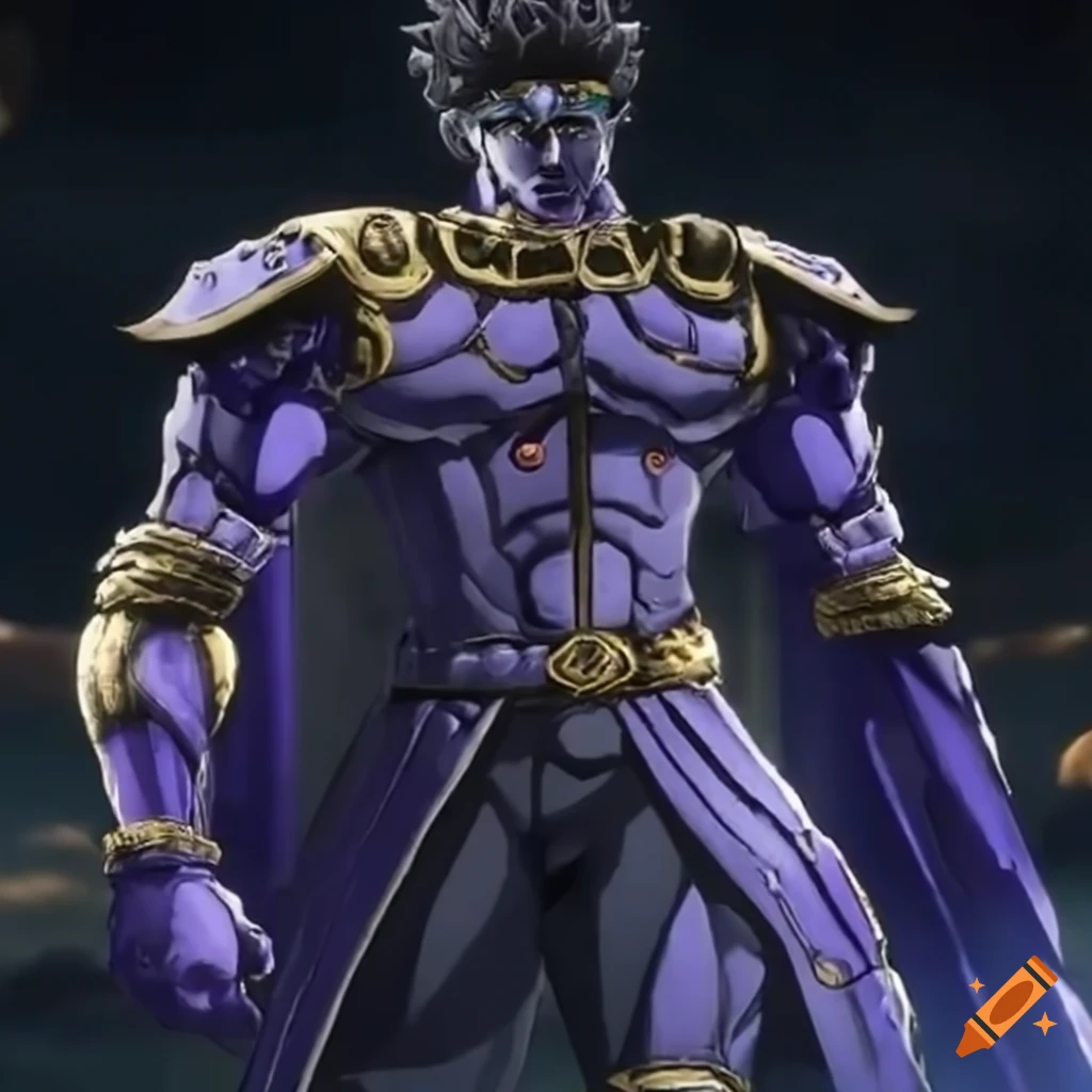 Star platinum in elden ring armor from jojo's bizarre adventure on Craiyon