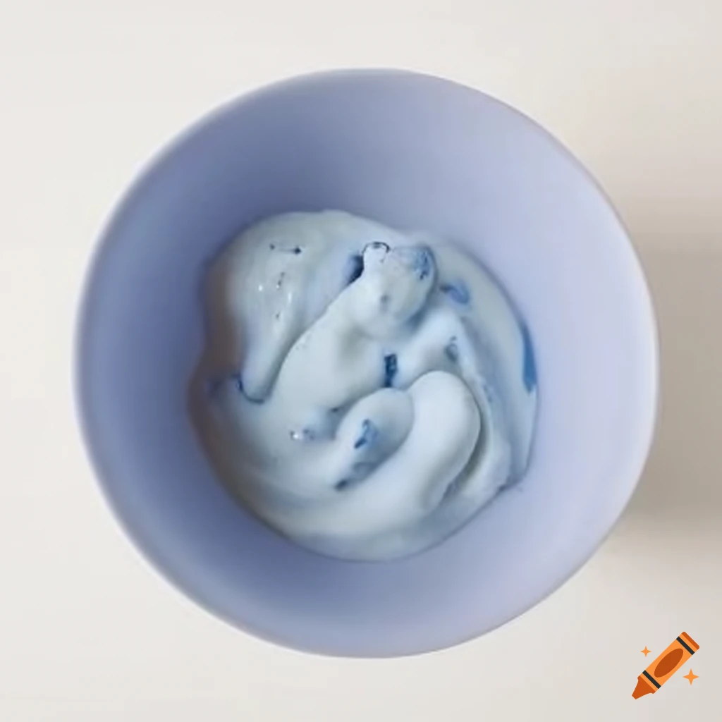 Blue yogurt on Craiyon