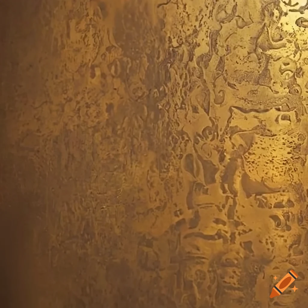 Oxidised brass metal texture on Craiyon