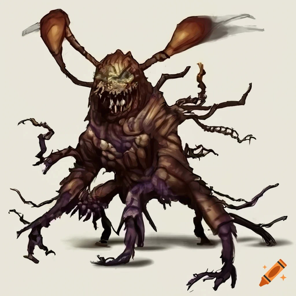 Eldritch bug monster on Craiyon