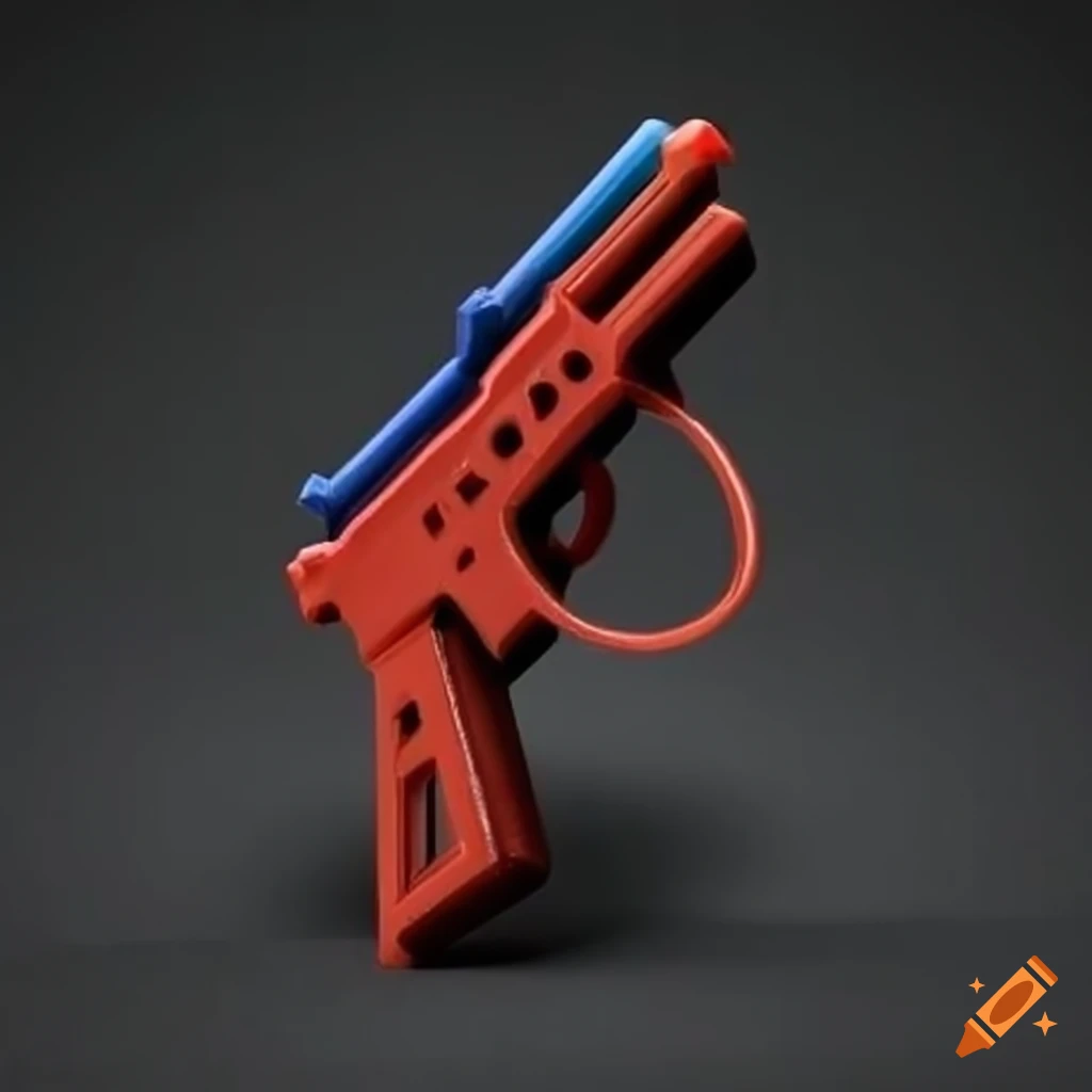 3d printed toy gun logo on Craiyon