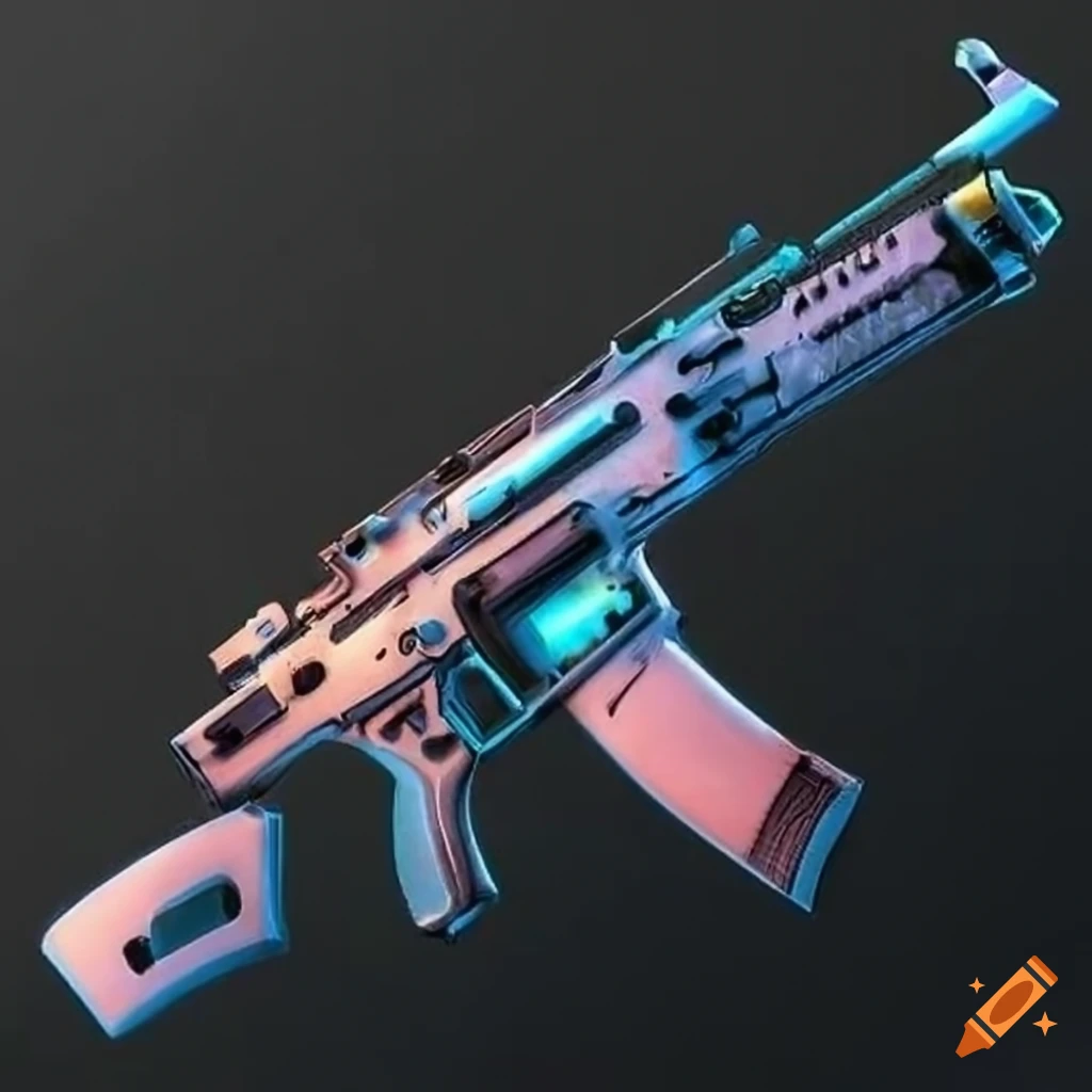 Futuristic cybernetic pistol technology on Craiyon