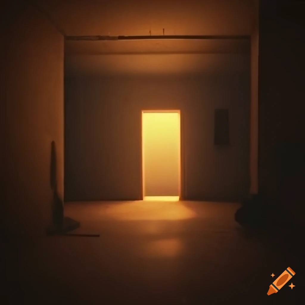 Nostalgic dim basement with a grainy and hazy atmosphere on Craiyon