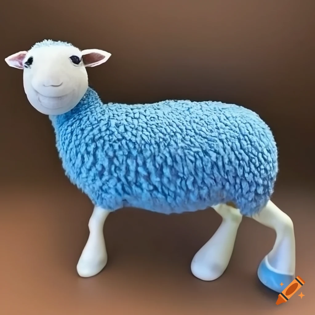 Blue liquid sheep on Craiyon