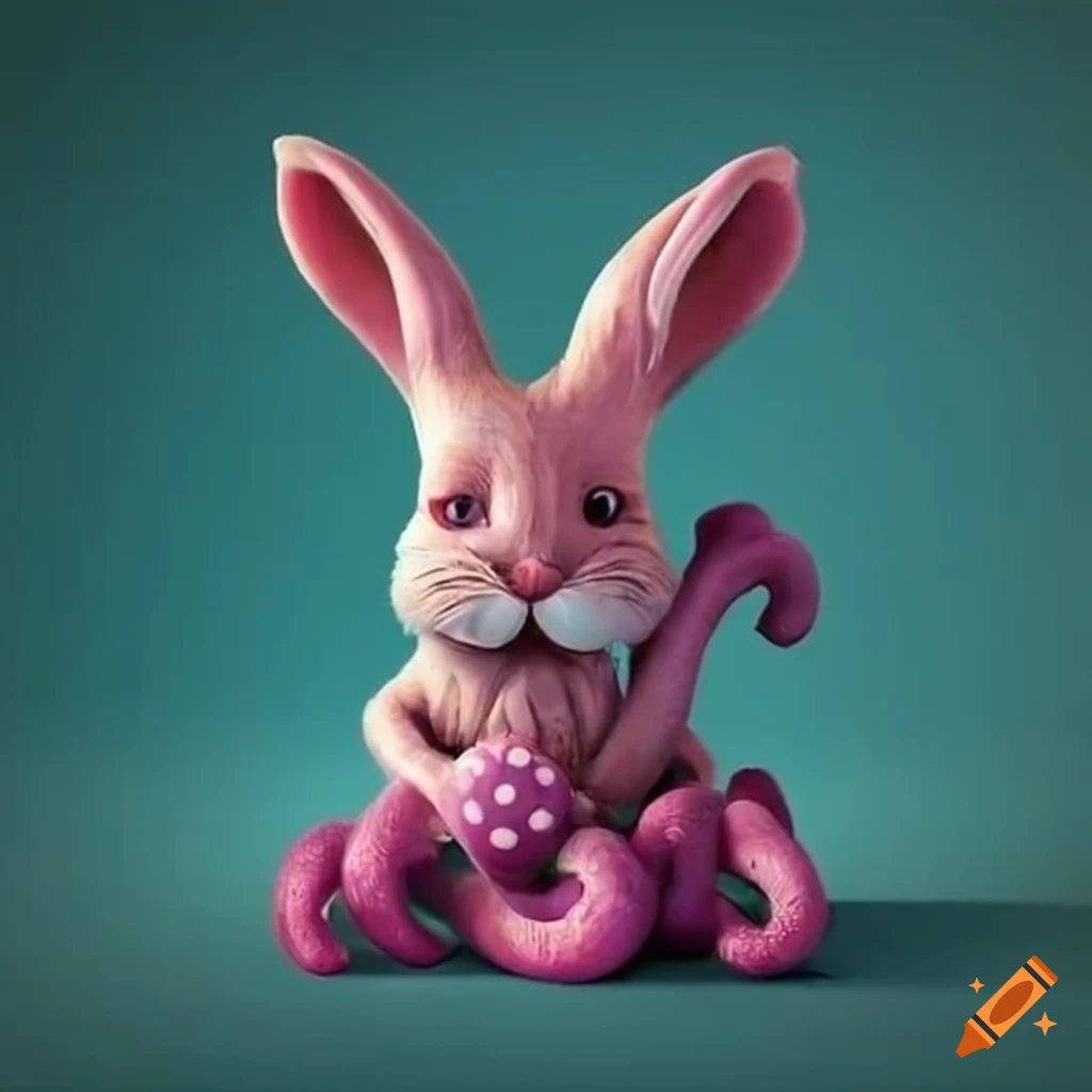 Easter bunny with tentacles on Craiyon