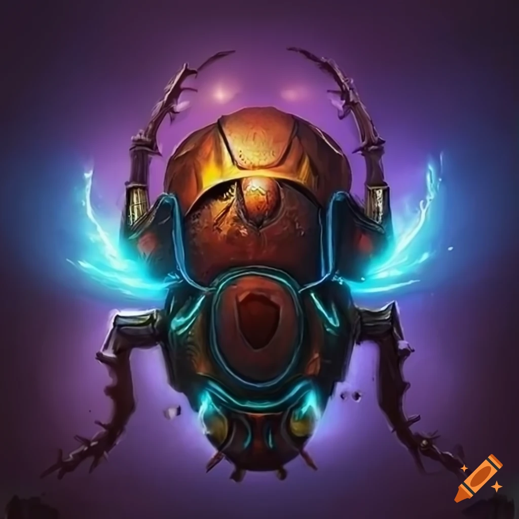 Scarab in a sci-fi setting on Craiyon