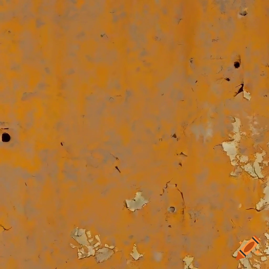 Textured yellow steel with rust and cracks on Craiyon