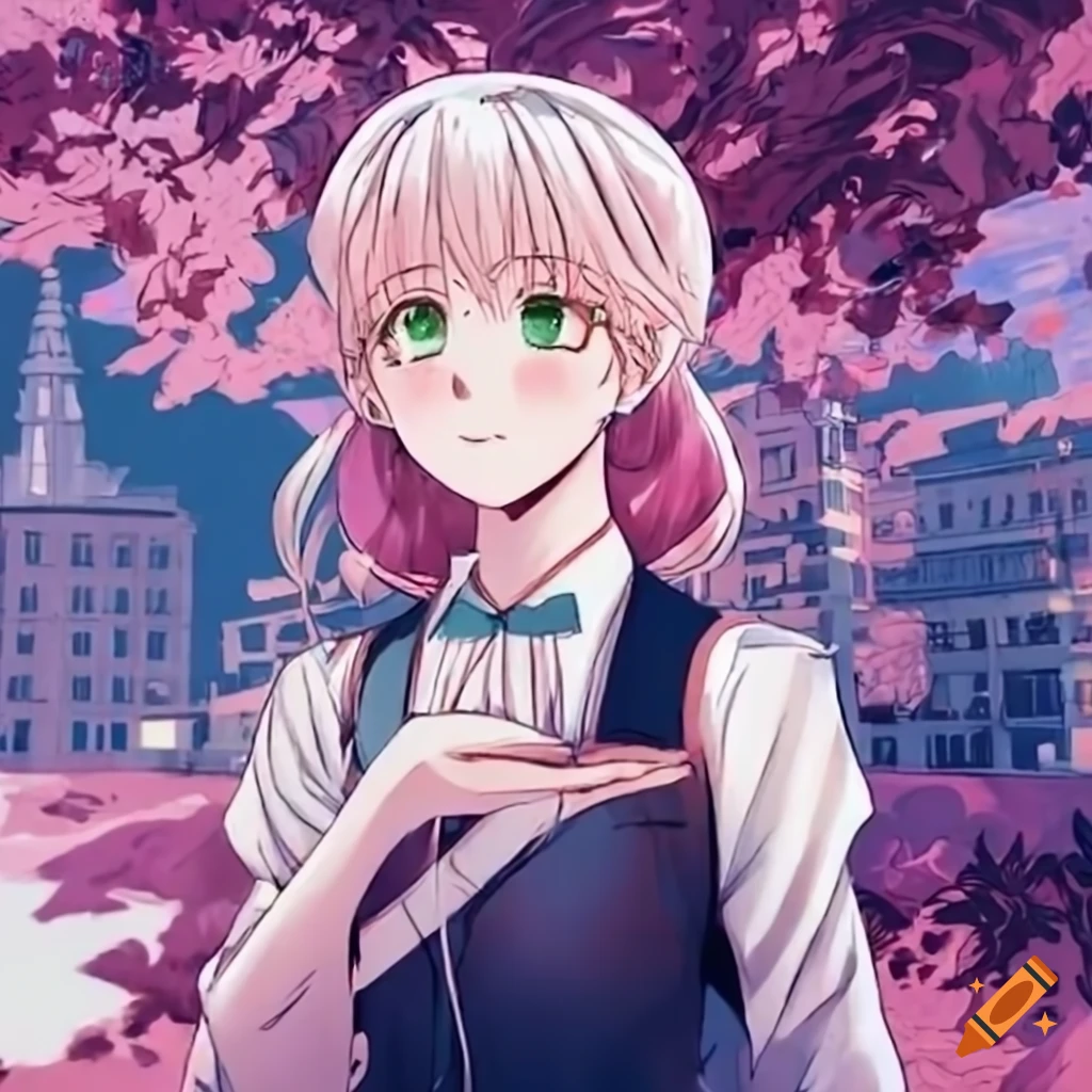 Novosibirsk state university in shoujo manga style on Craiyon