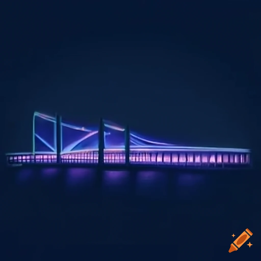 Modern bridge on Craiyon