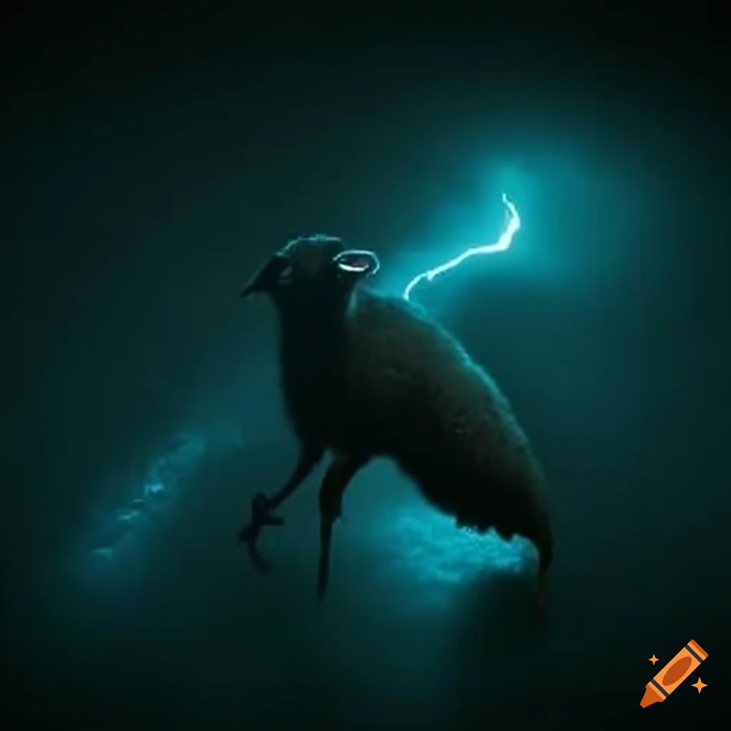 Malfunctioning electric sheep on Craiyon