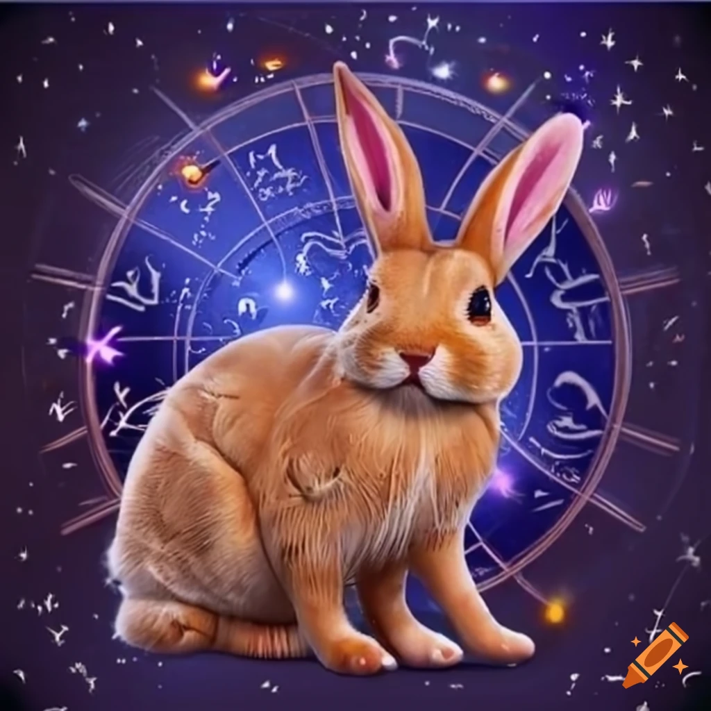 Easter bunny horoscope astrology concept on Craiyon