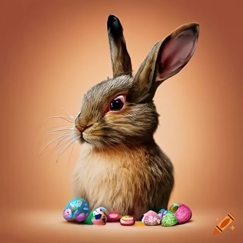 The march hare and the easter bunny characters on Craiyon