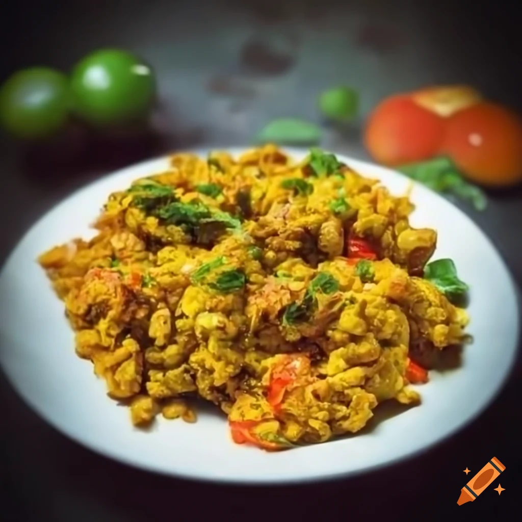 Egg bhurji on Craiyon