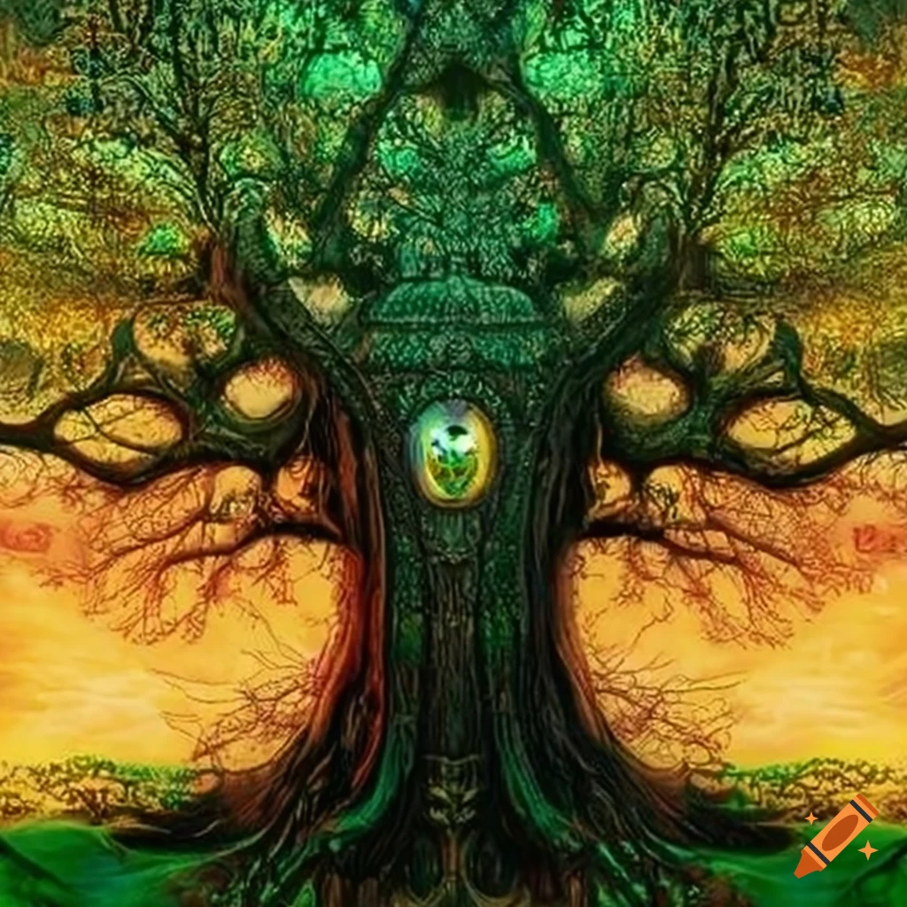 Sacred tree on Craiyon