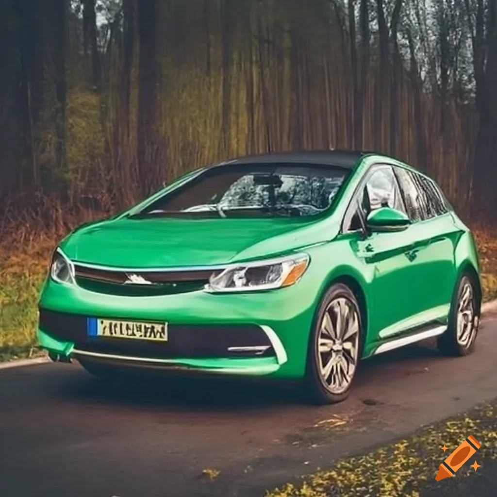 Green car on Craiyon